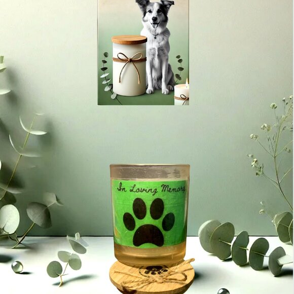 Handmade | Accents | Pet Memorial Candle 3 Oz In Loving Memory | Poshmark